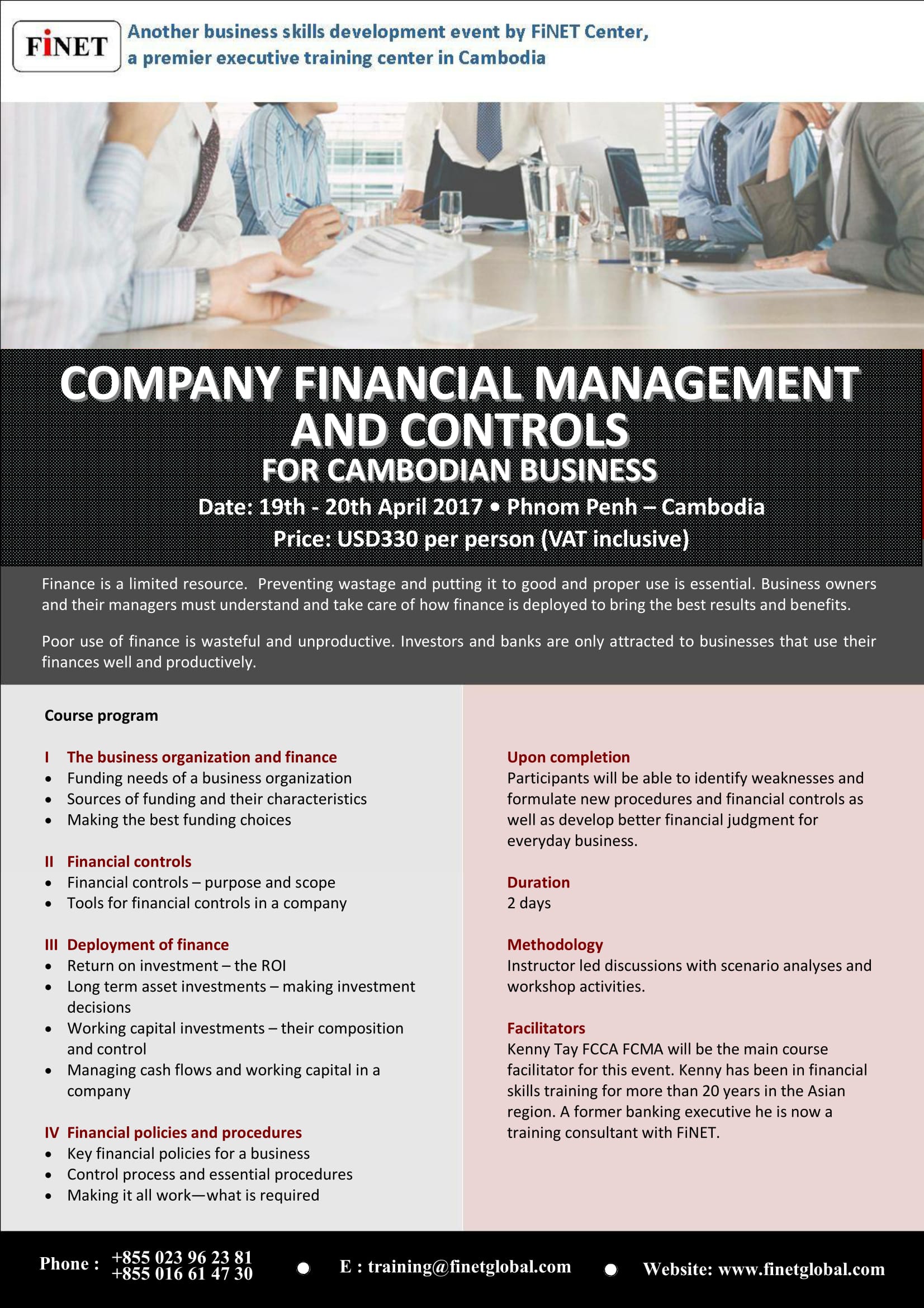 Company Financial Management And Controls For Cambodian Business