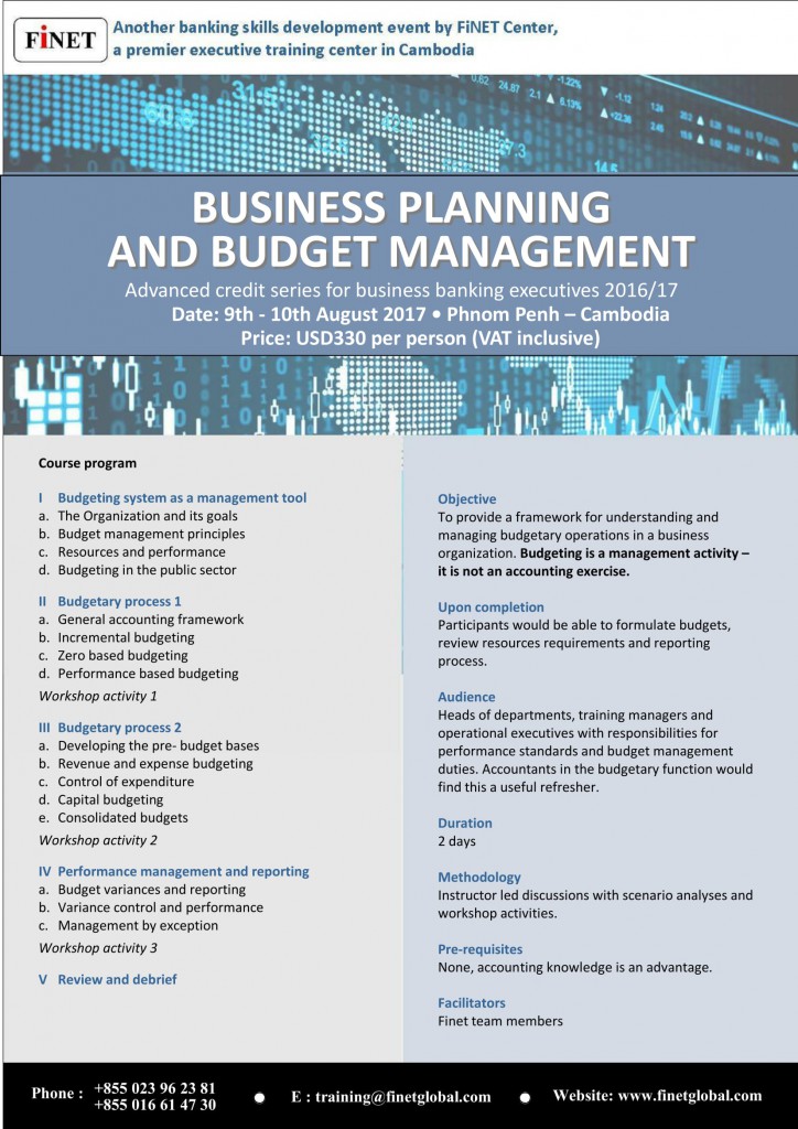 Business Planning And Budget Management