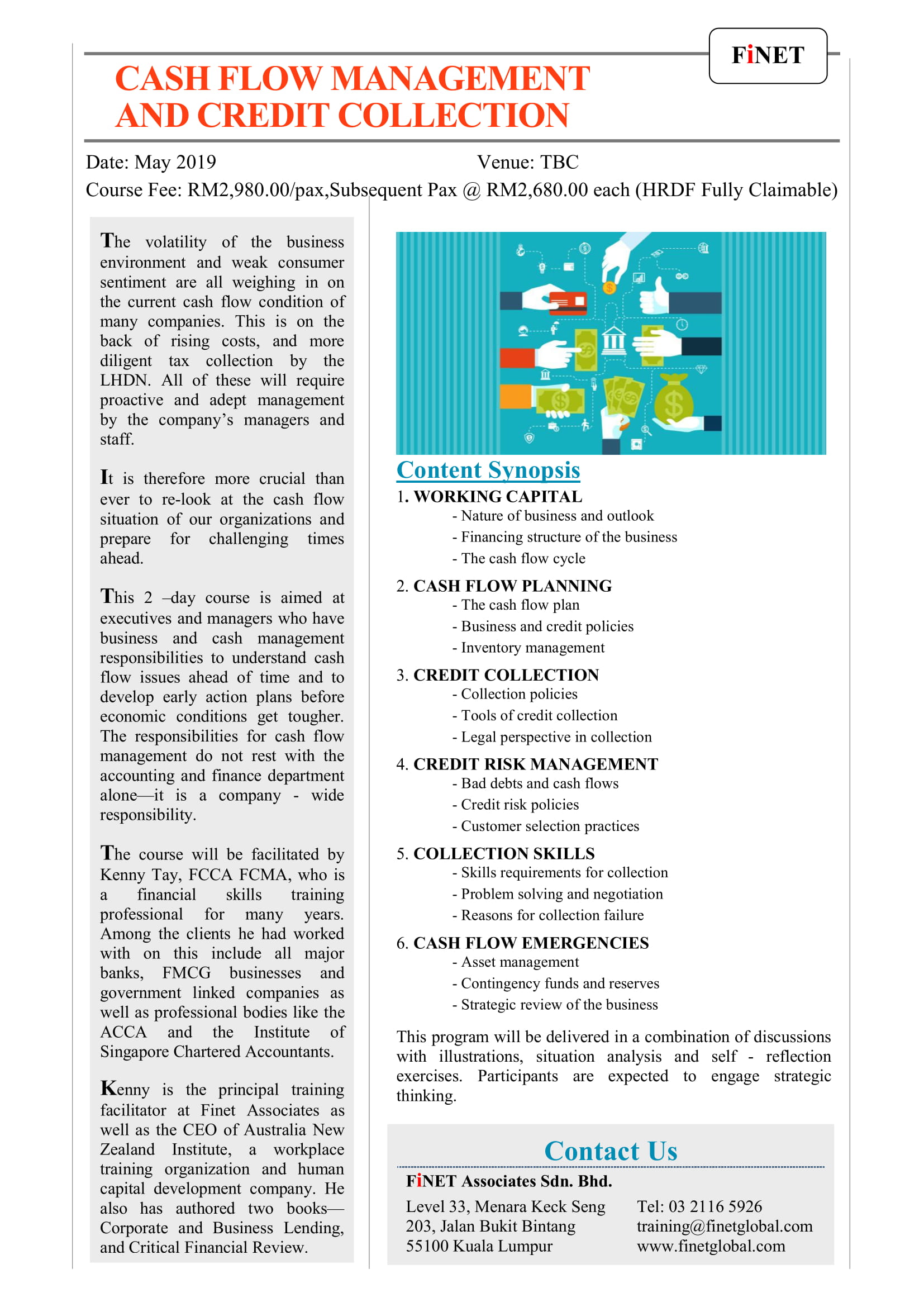 CASH FLOW MANAGEMENT AND CREDIT COLLECTION