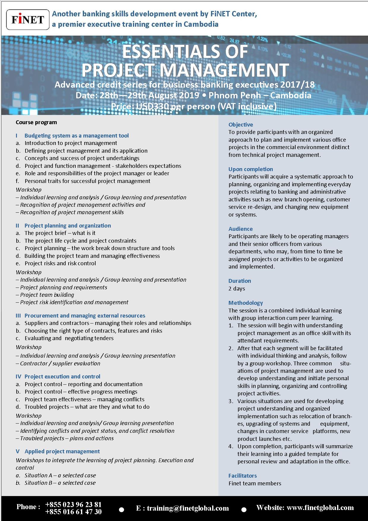 Essentials Of Project Management